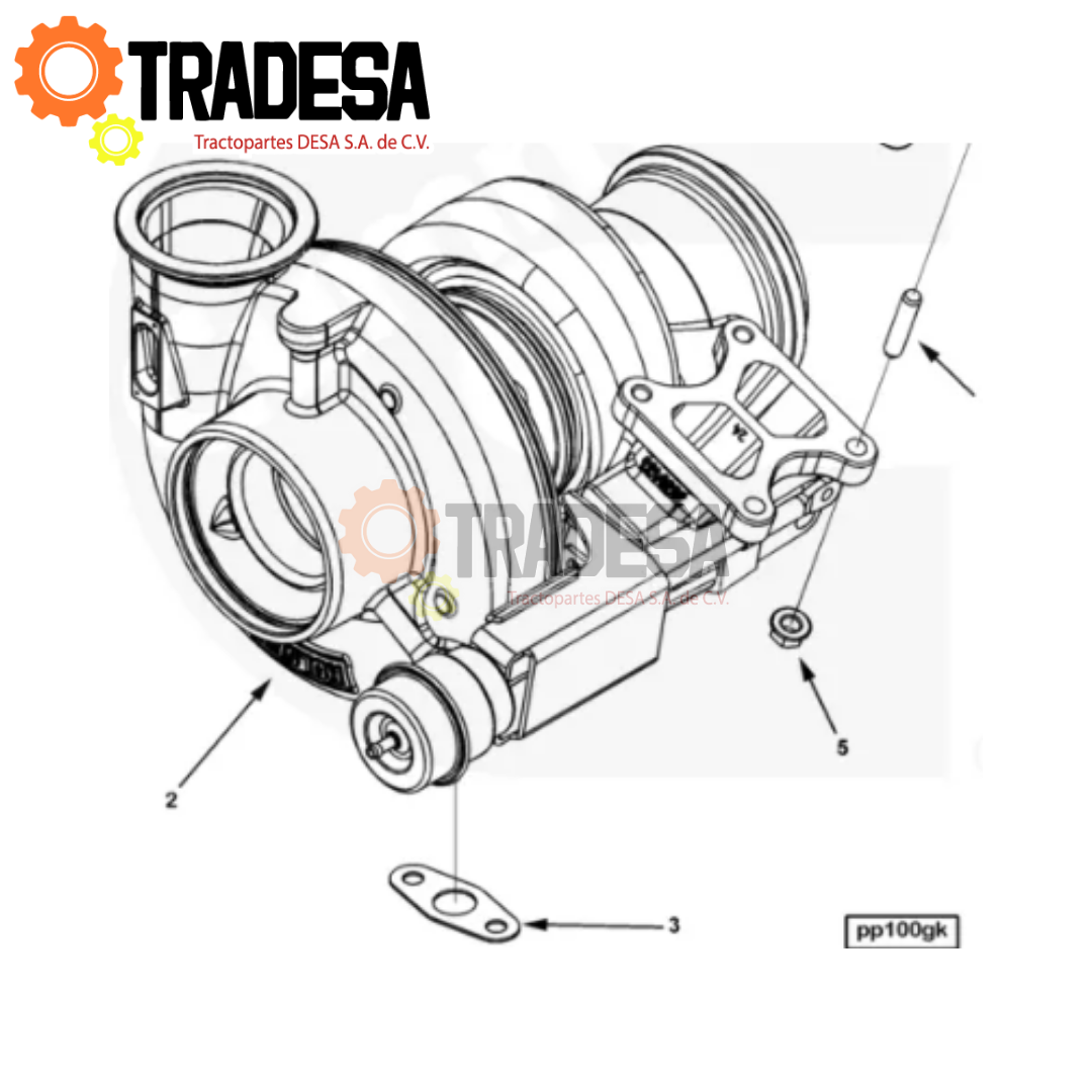 Producto Empaque De Turbo Cummins Isx Egr (descarga) 3680324